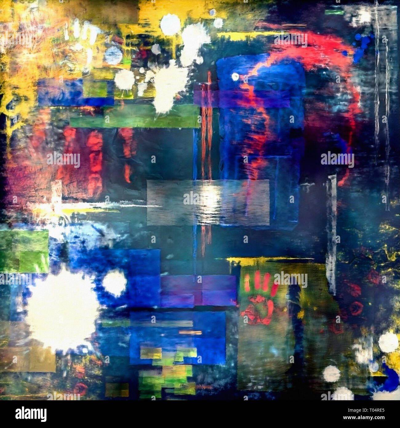 Modern digital abstract painting Stock Photo - Alamy