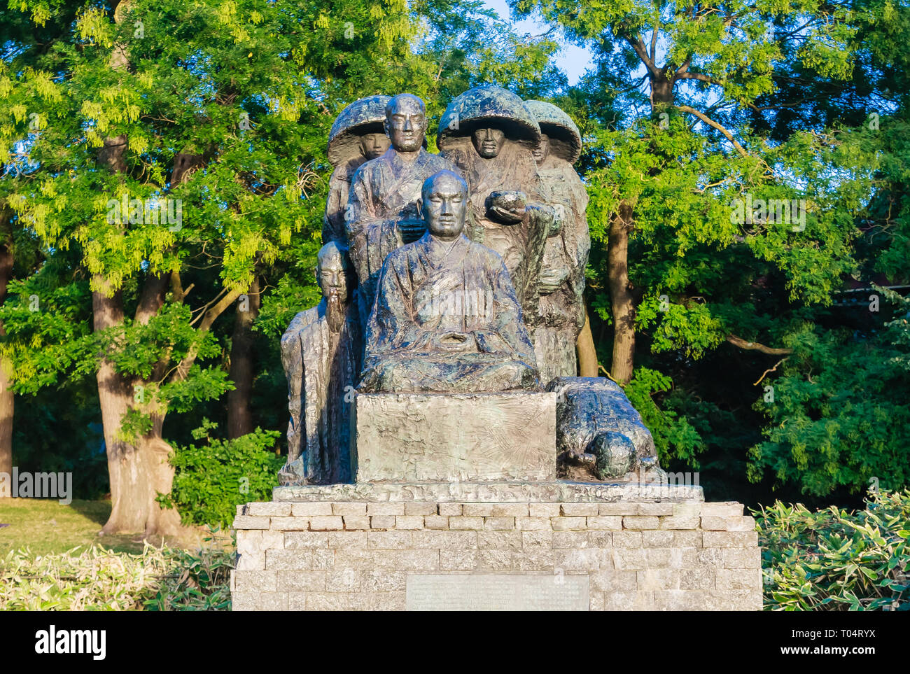 View of monument in Public Park, Parc de VIncennes. Paris, France Stock ...