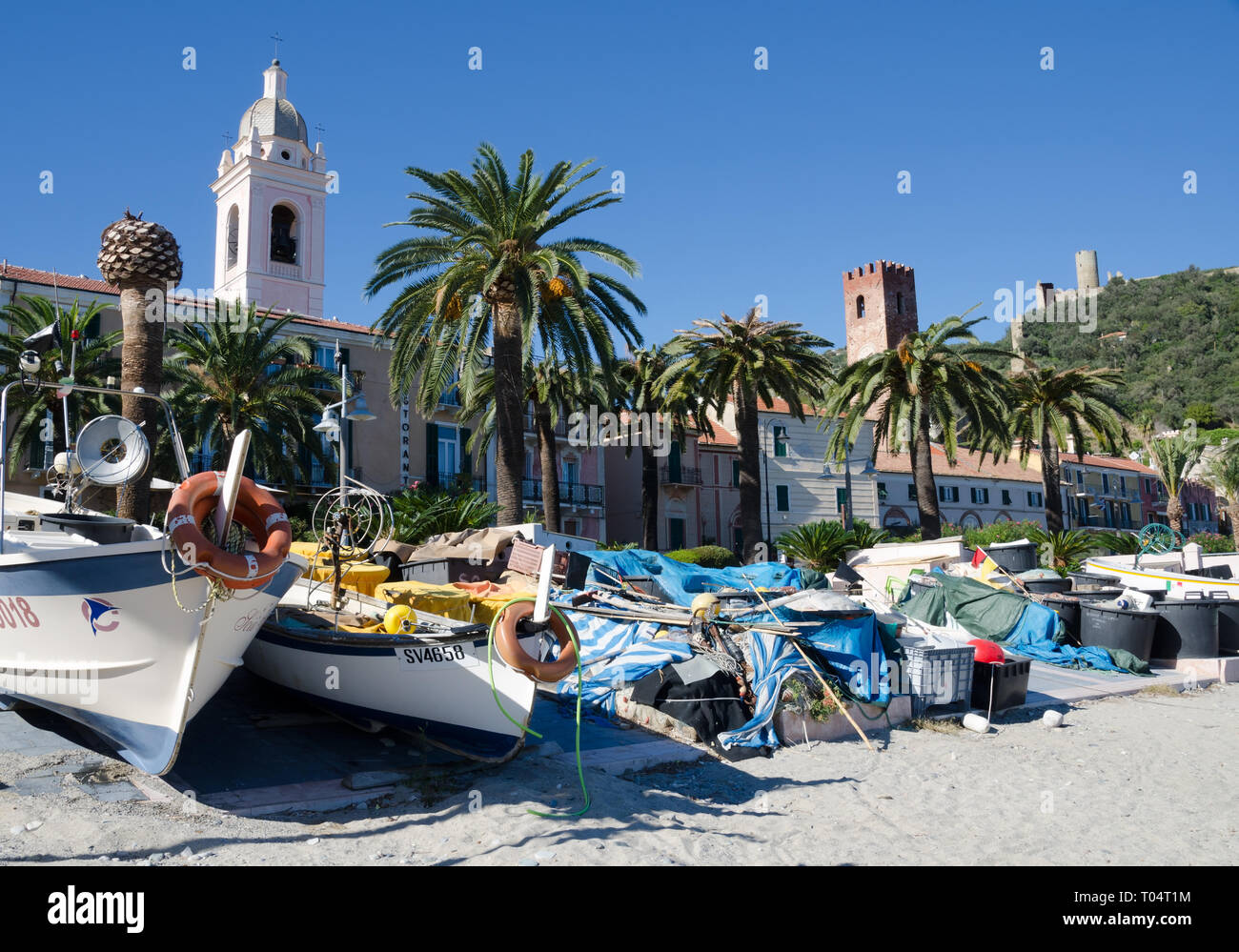 NOLI, LIGURIA, 23rd October 2018. A view of the beautiful Ligurian ...
