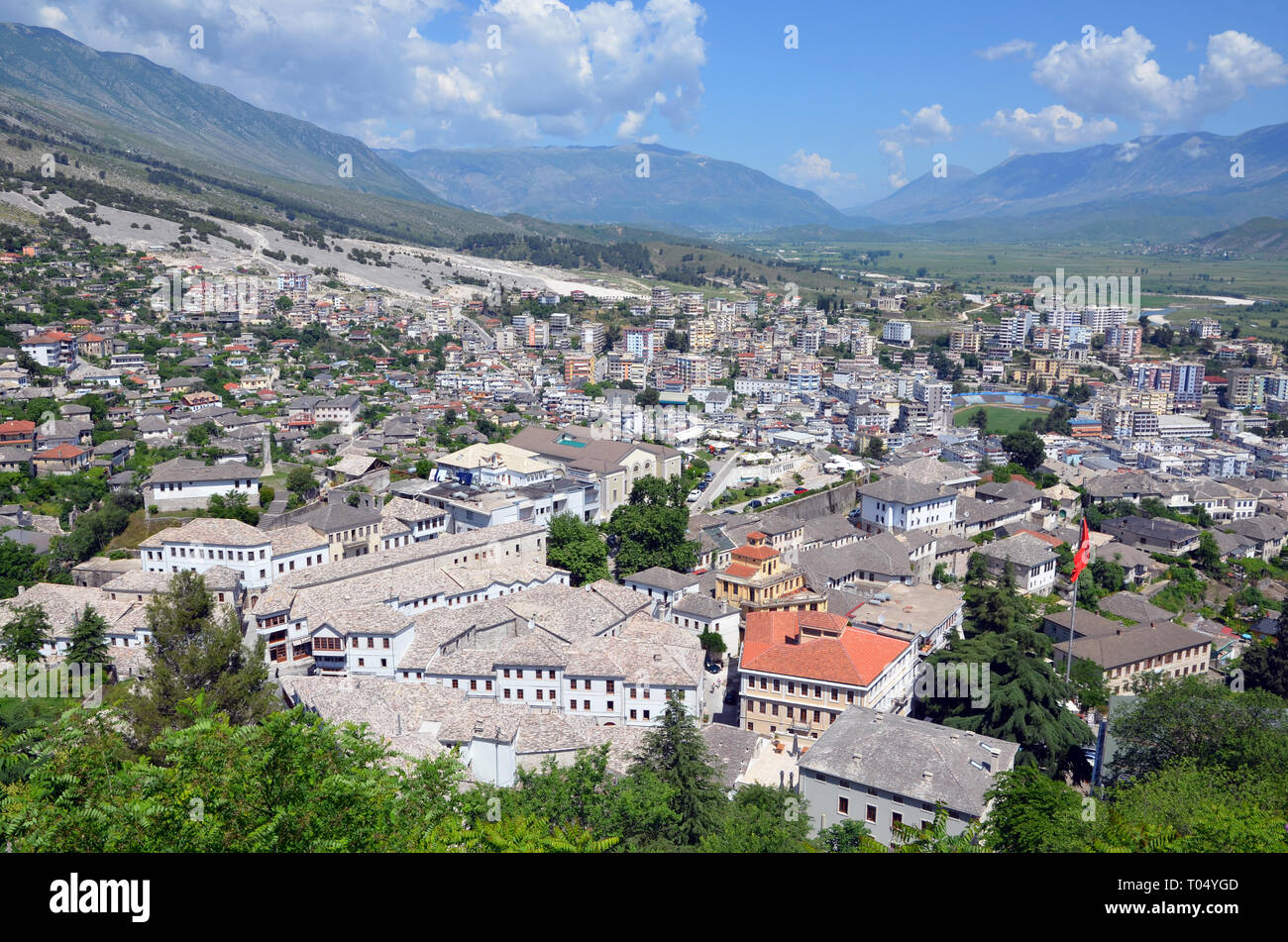 Albania, Gjirokastra,UNESCO World Heritage Site Stock Photo - Alamy