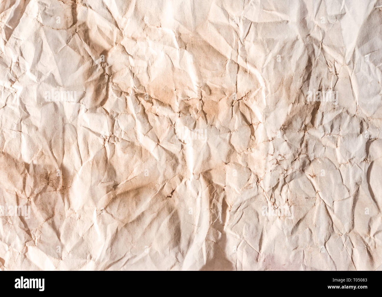 Crumpled old paper texture background Stock Photo - Alamy