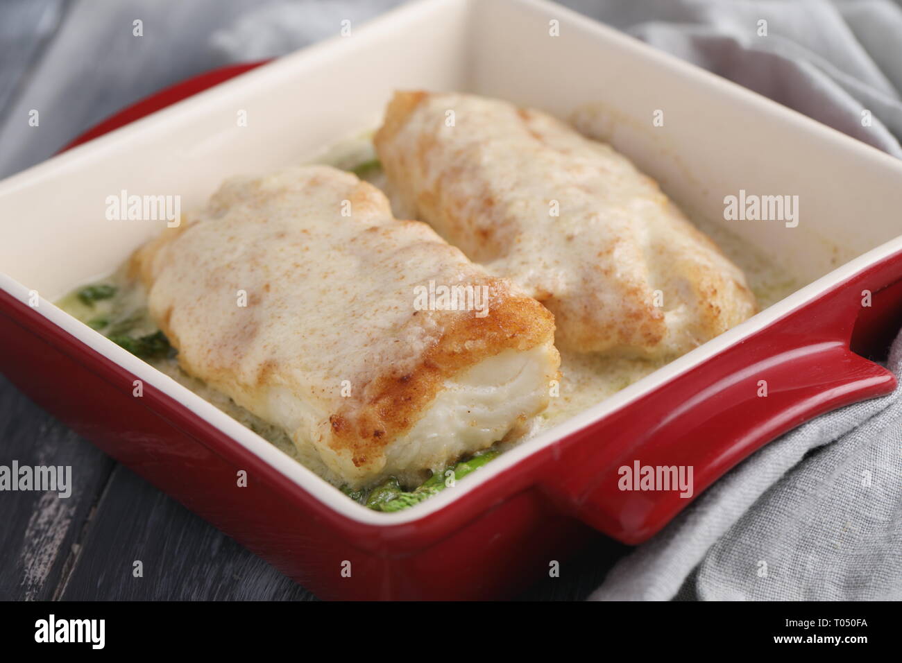 Norwegian Haddock Fillet With Cream Sauce