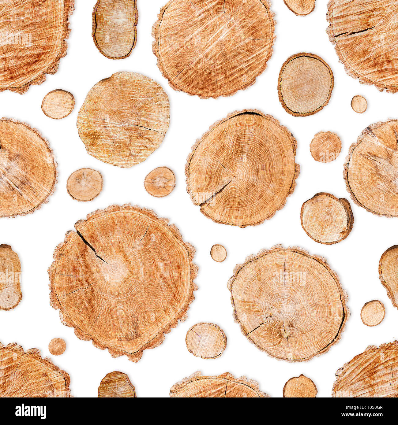 Seamless pattern background with wood logs Stock Photo - Alamy