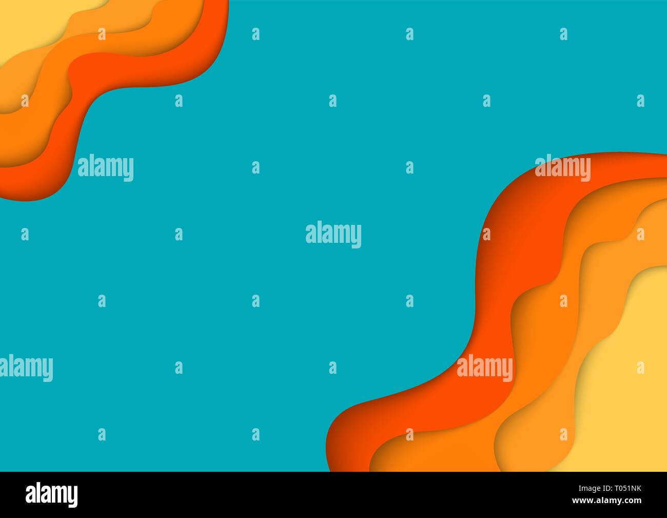 Colorful Template with Paper Layers Stock Vector Image & Art - Alamy