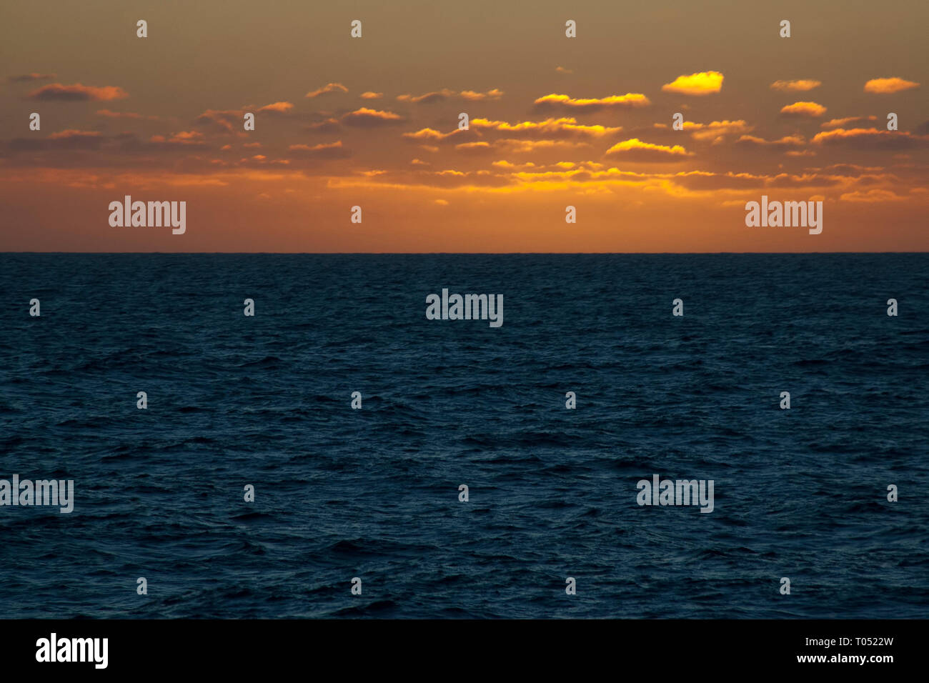 Ocean between Falkland and South Georgia Islands, sunset at sea Stock ...