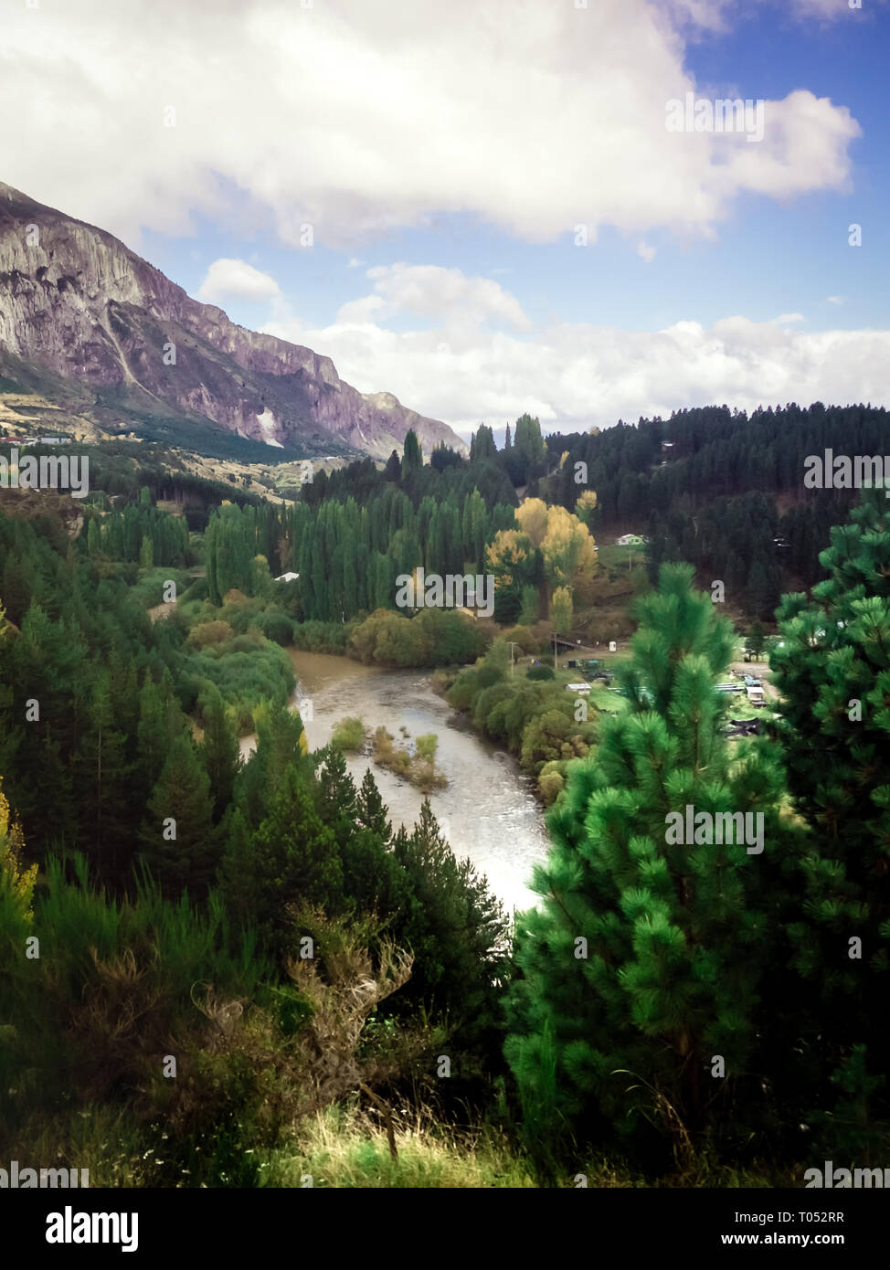 Landscape near Coyhaique, Aisen Region, South Road (Carretera Austral ...