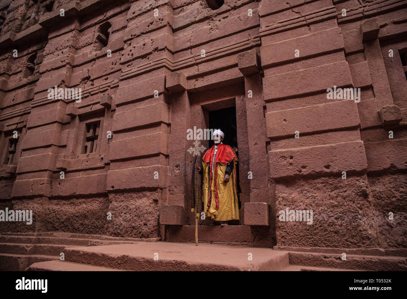 Priest, Lalibela, the Jerusalem of Ethiopia Stock Photo - Alamy