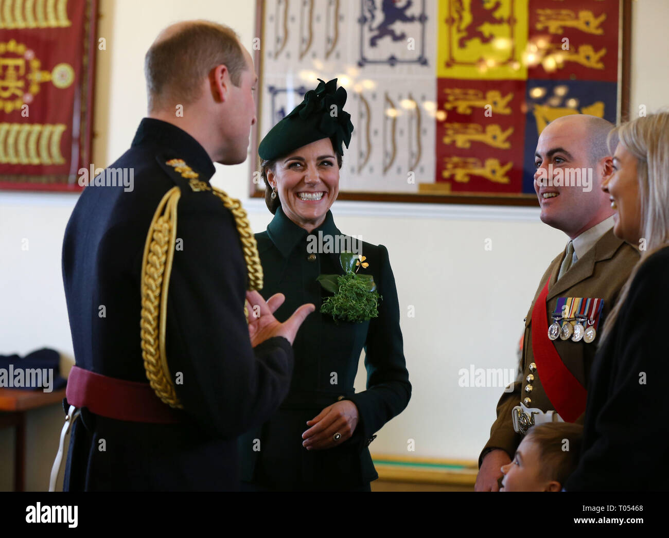 The Duke and Duchess of Cambridge after attending the St Patrick's Day ...