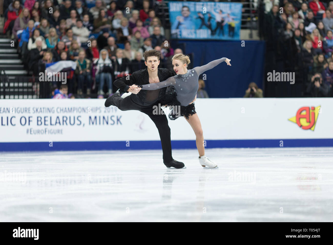 Alexandra Stepanova and Ivan Bukin from Russia during 2019 European ...