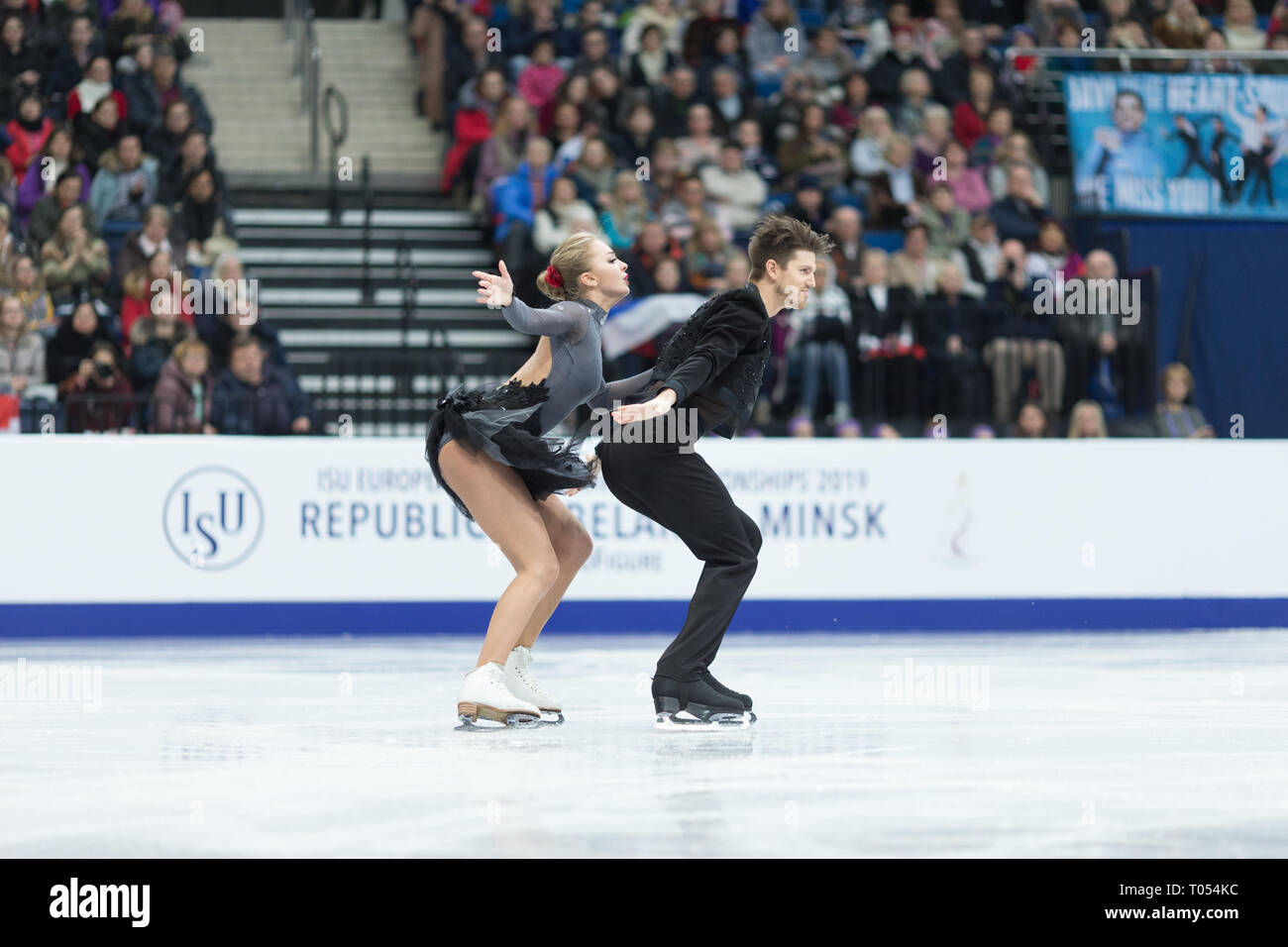 Alexandra Stepanova and Ivan Bukin from Russia during 2019 European ...
