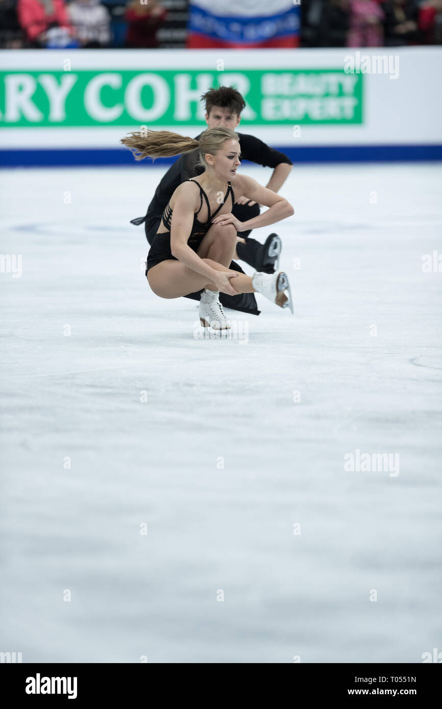 Alexandra Stepanova And Ivan Bukin From Russia During 2019 European Figure Skating Championships