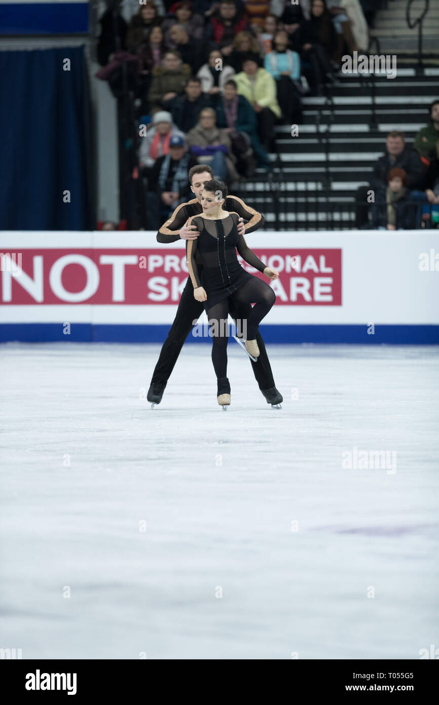 Natalia Kaliszek and Maksym Spodyriev from Poland during 2019 European ...