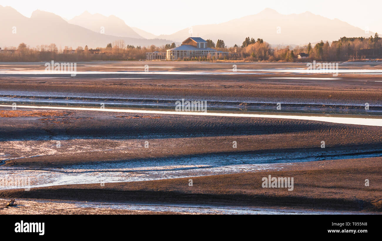 Forggensee in winter without water Stock Photo - Alamy