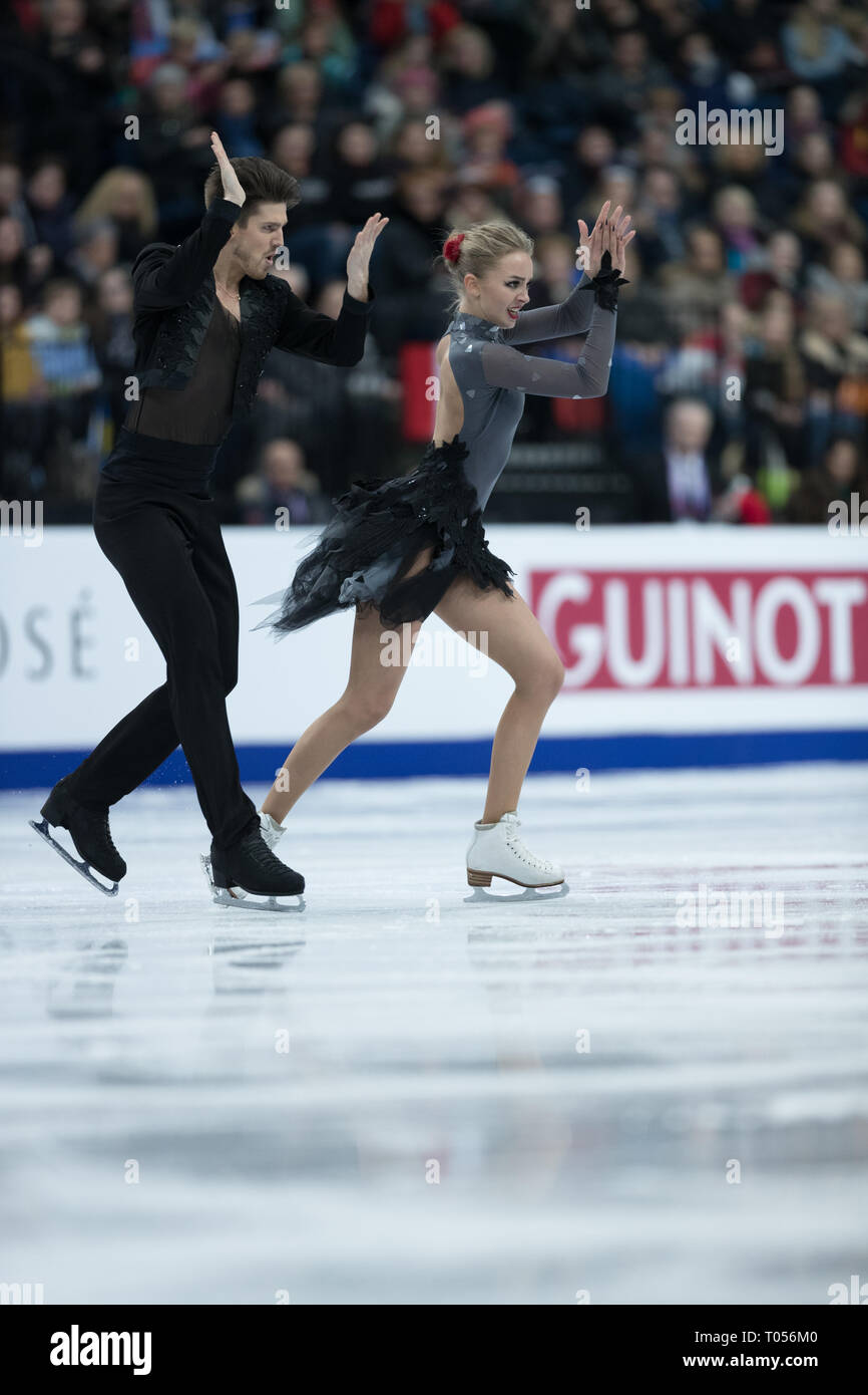 Alexandra Stepanova and Ivan Bukin from Russia during 2019 European ...