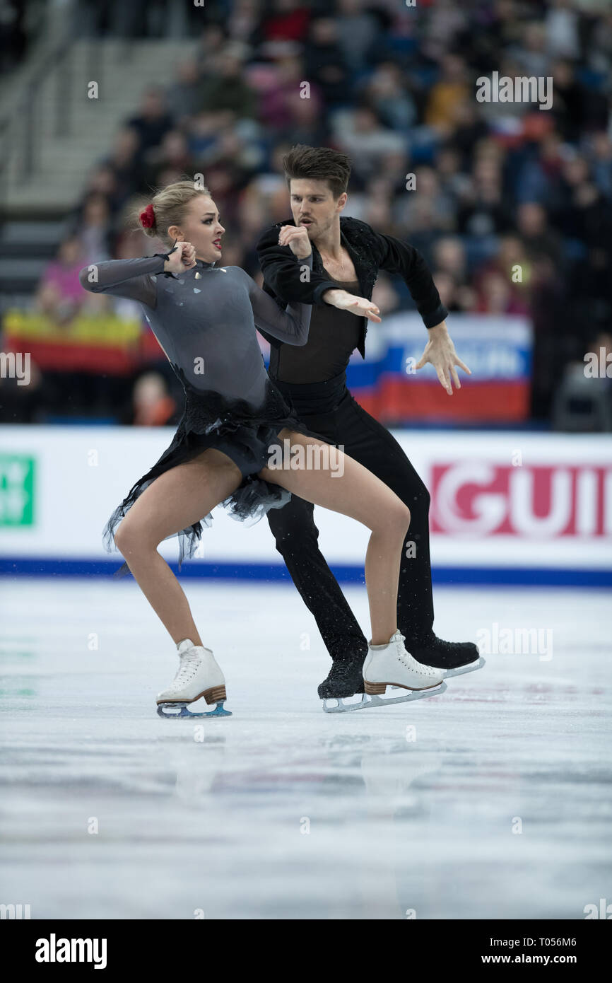 Alexandra Stepanova and Ivan Bukin from Russia during 2019 European ...