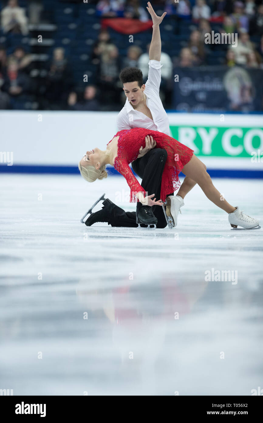 Justyna Plutowska and Jeremie Flemin from Poland during 2019 European ...