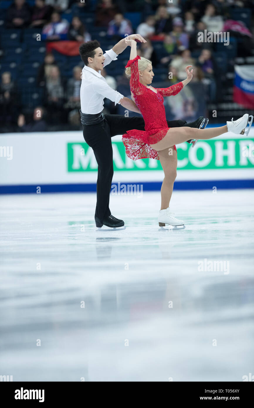 Justyna Plutowska and Jeremie Flemin from Poland during 2019 European ...