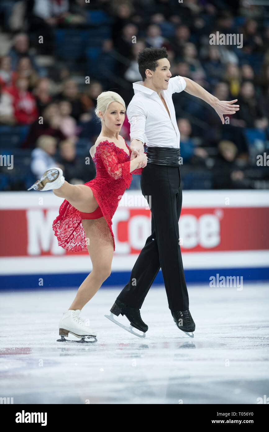 Justyna plutowska and jeremie flemin of poland hi-res stock photography ...