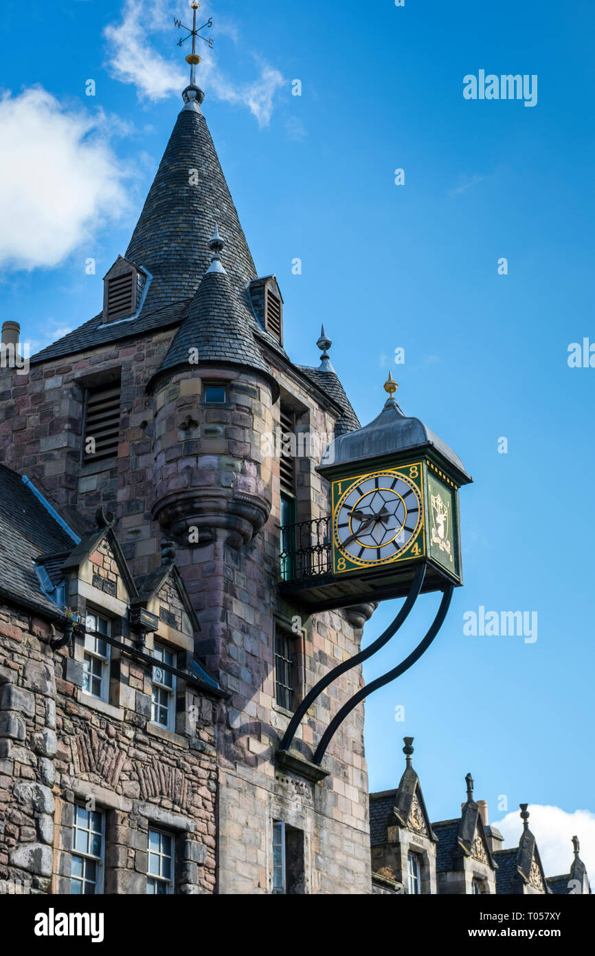 The Old Tolbooth building, High Street, Royal Mile, Edinburgh, Scotland ...