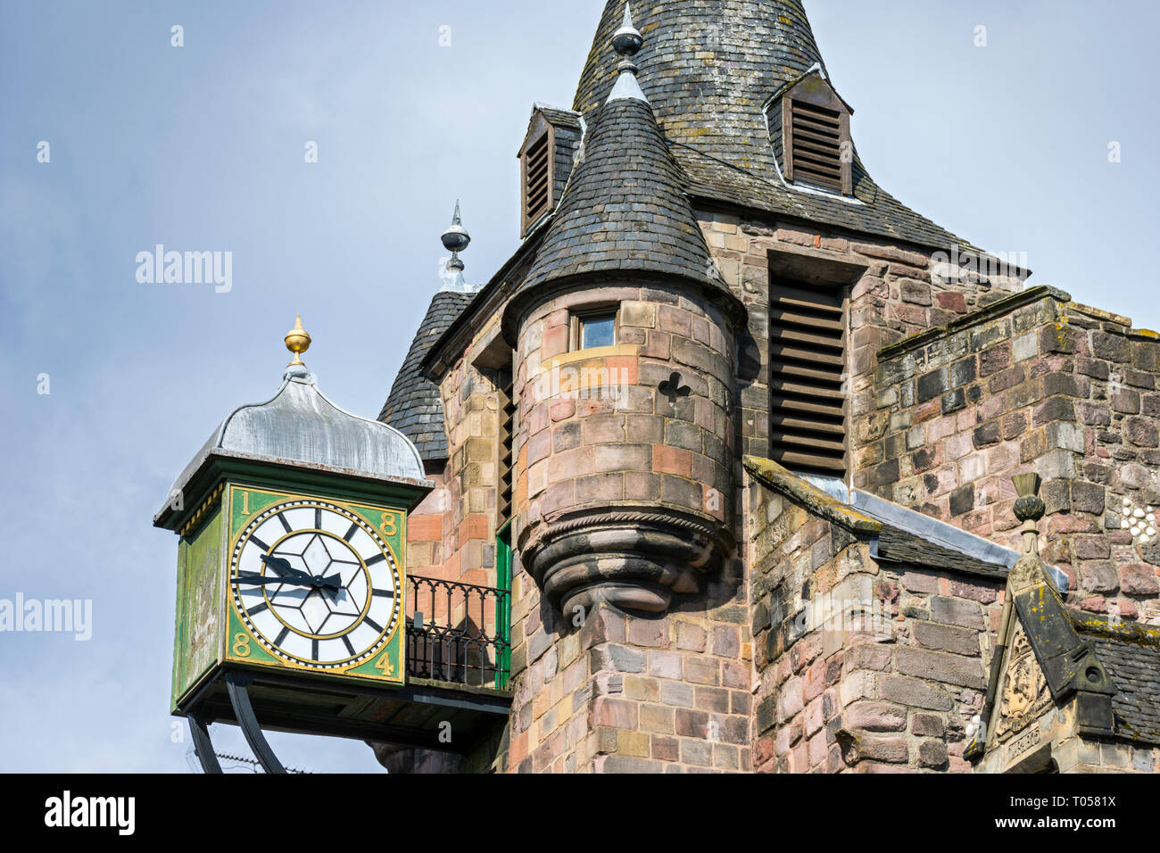 The Old Tolbooth building, High Street, Royal Mile, Edinburgh, Scotland ...