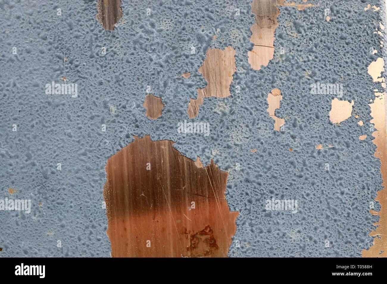 Close up surface of aged and weathered paint on different walls in high ...