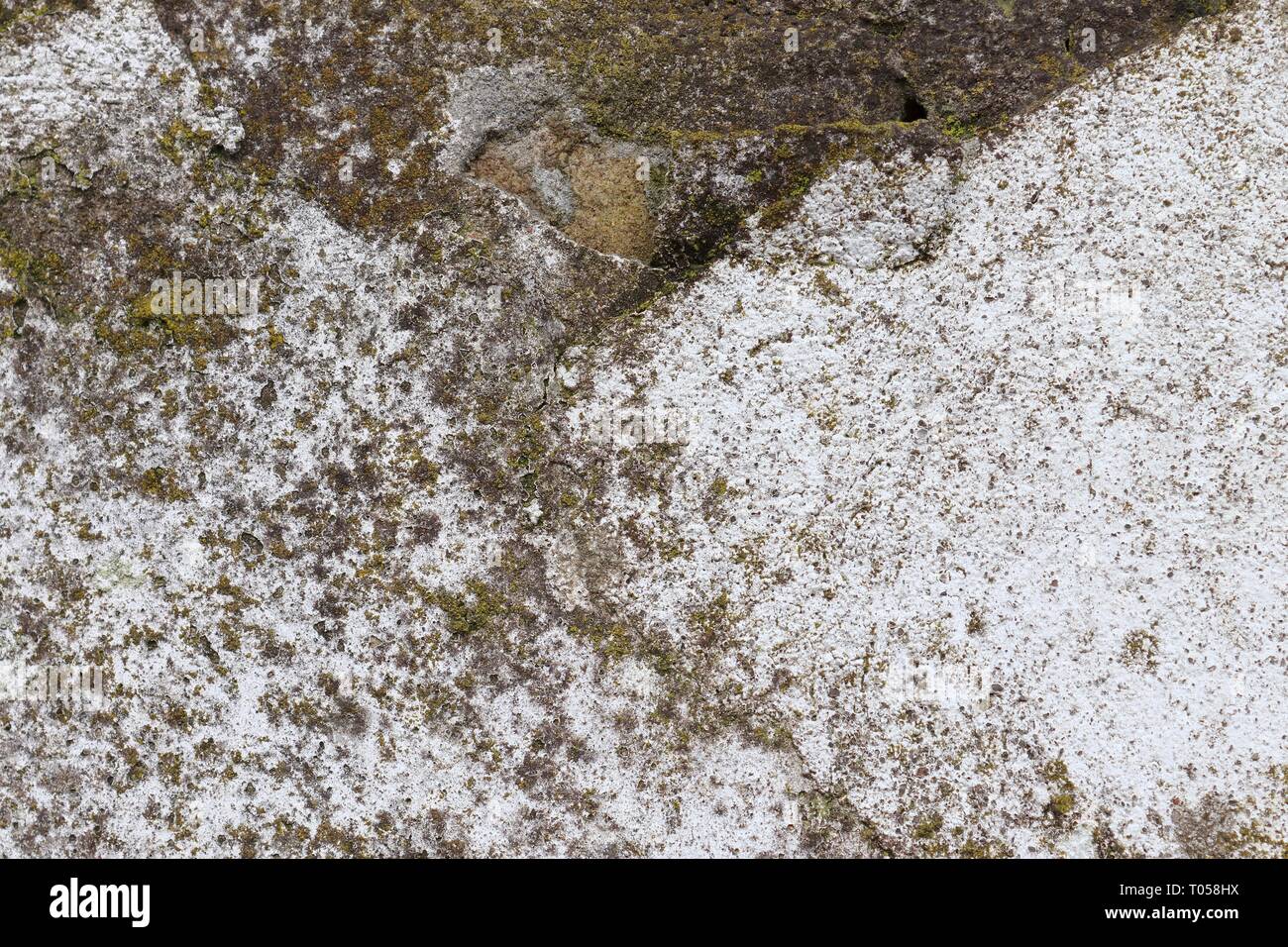 Close up surface of aged and weathered paint on different walls in high ...