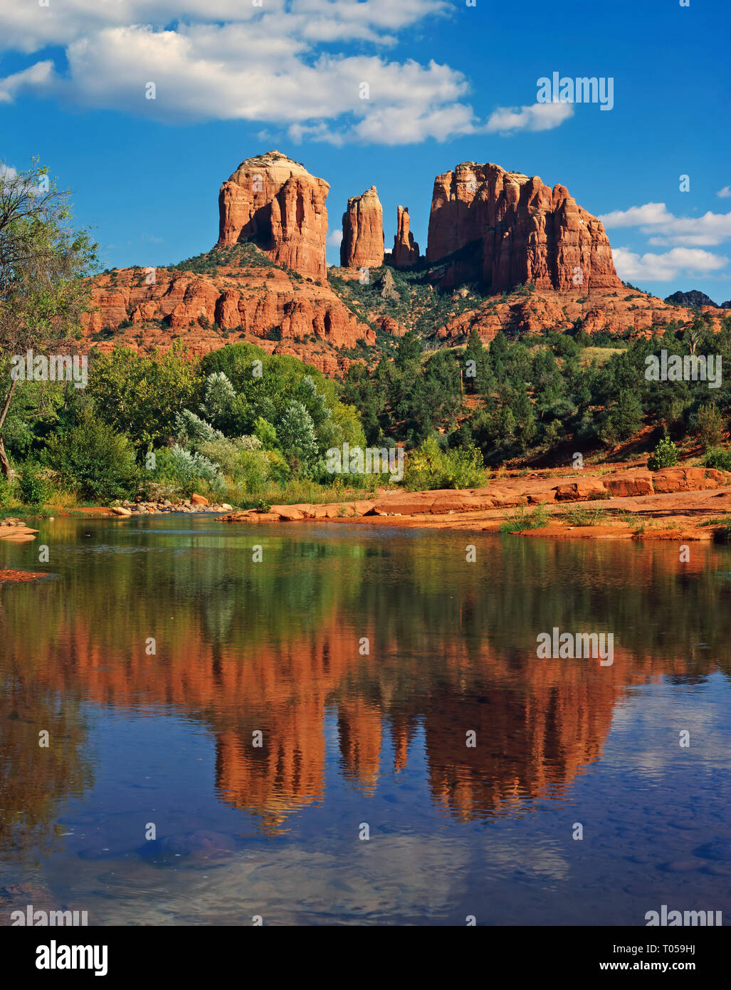 Cathedral rock red rock river hi-res stock photography and images - Alamy