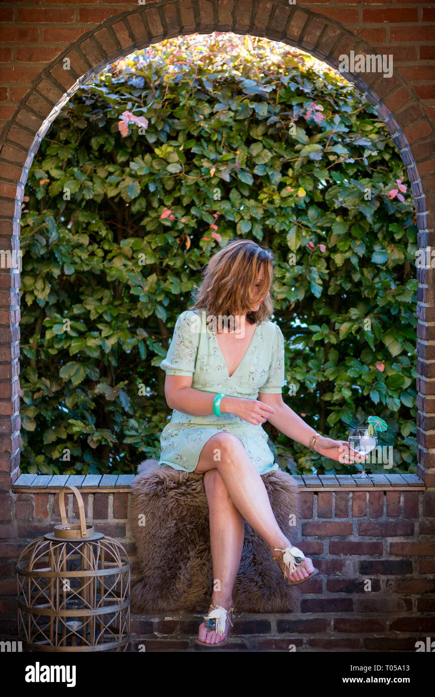 woman in the arch Stock Photo - Alamy