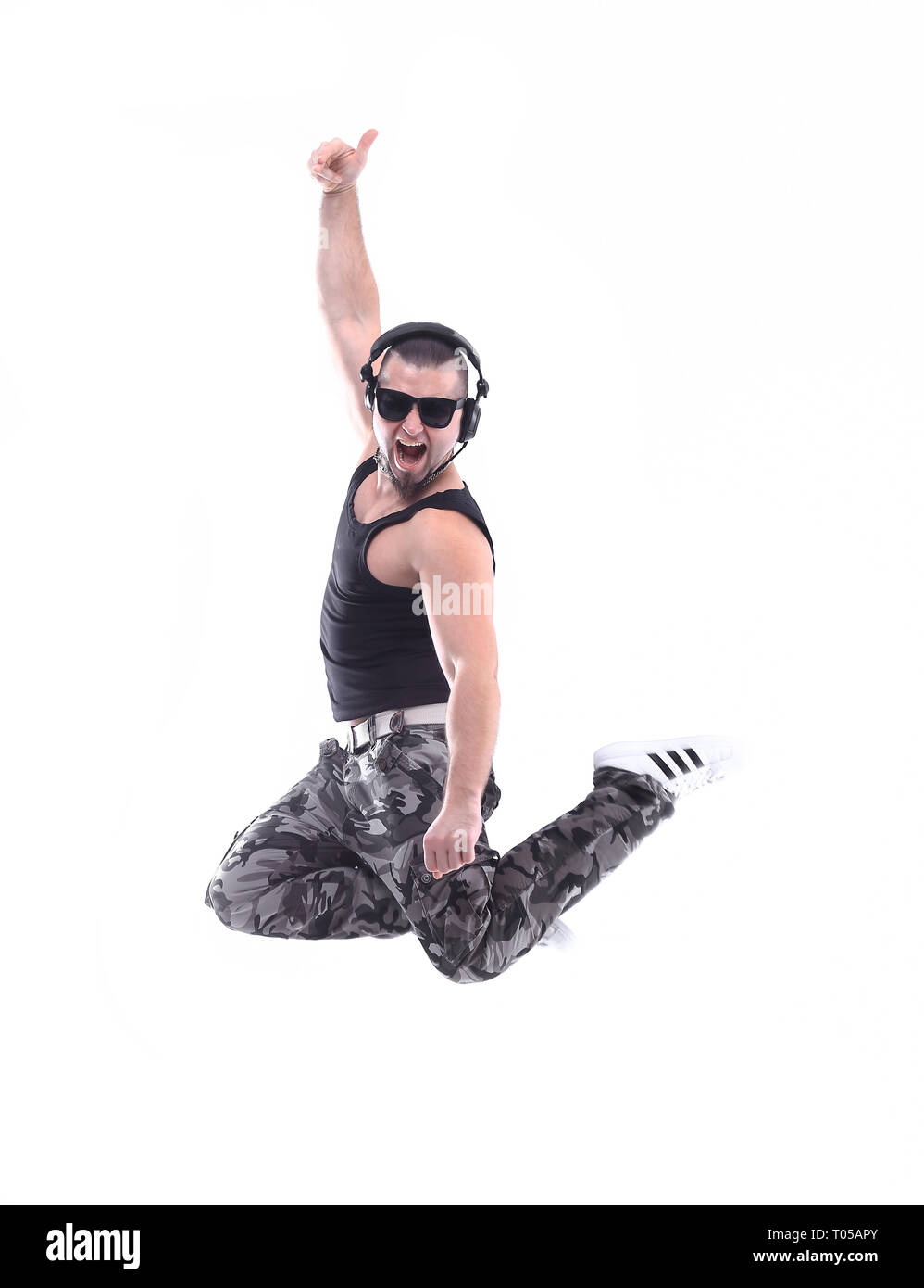 Dj pose hi-res stock photography and images - Alamy