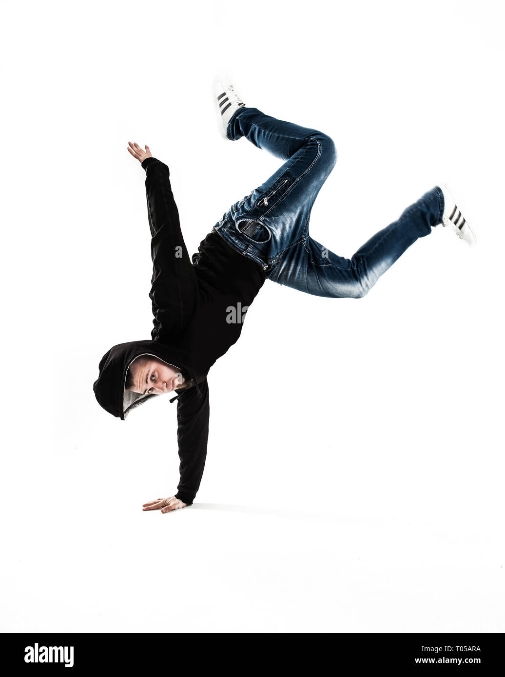 charismatic rapper performed the dance break.photo on a light ba Stock ...