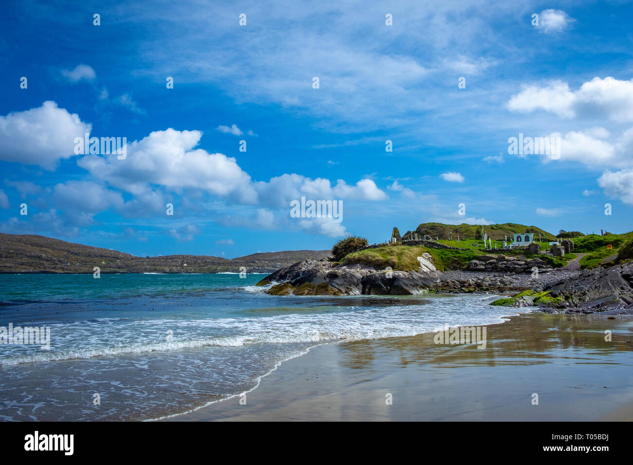 Derrynane Beach, Abbey Island, Ring of Kerry, Iveragh Peninsula, Co ...