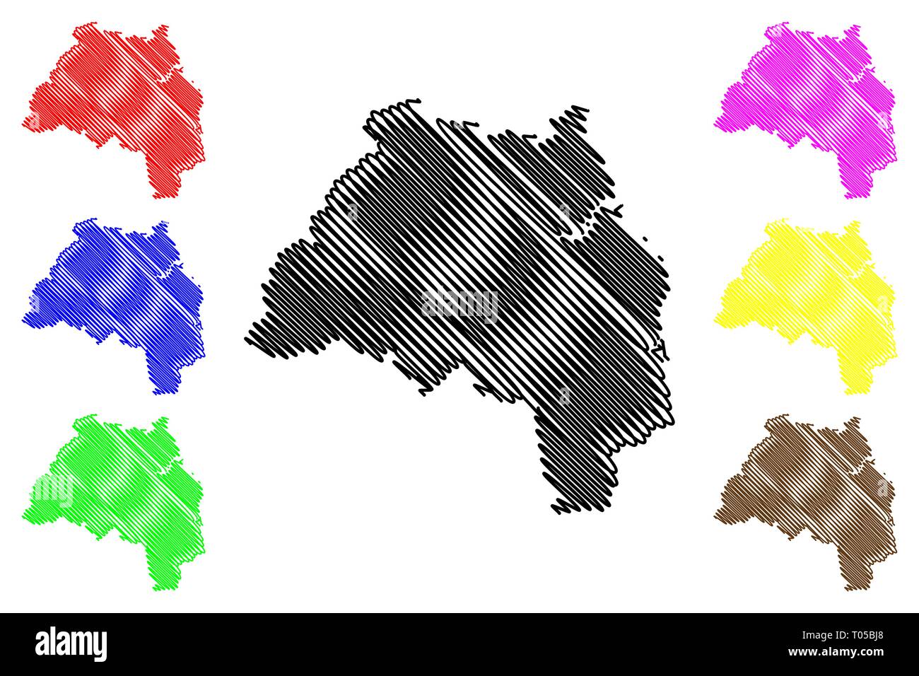 Tyne and Wear (United Kingdom, England, Metropolitan county) map vector ...