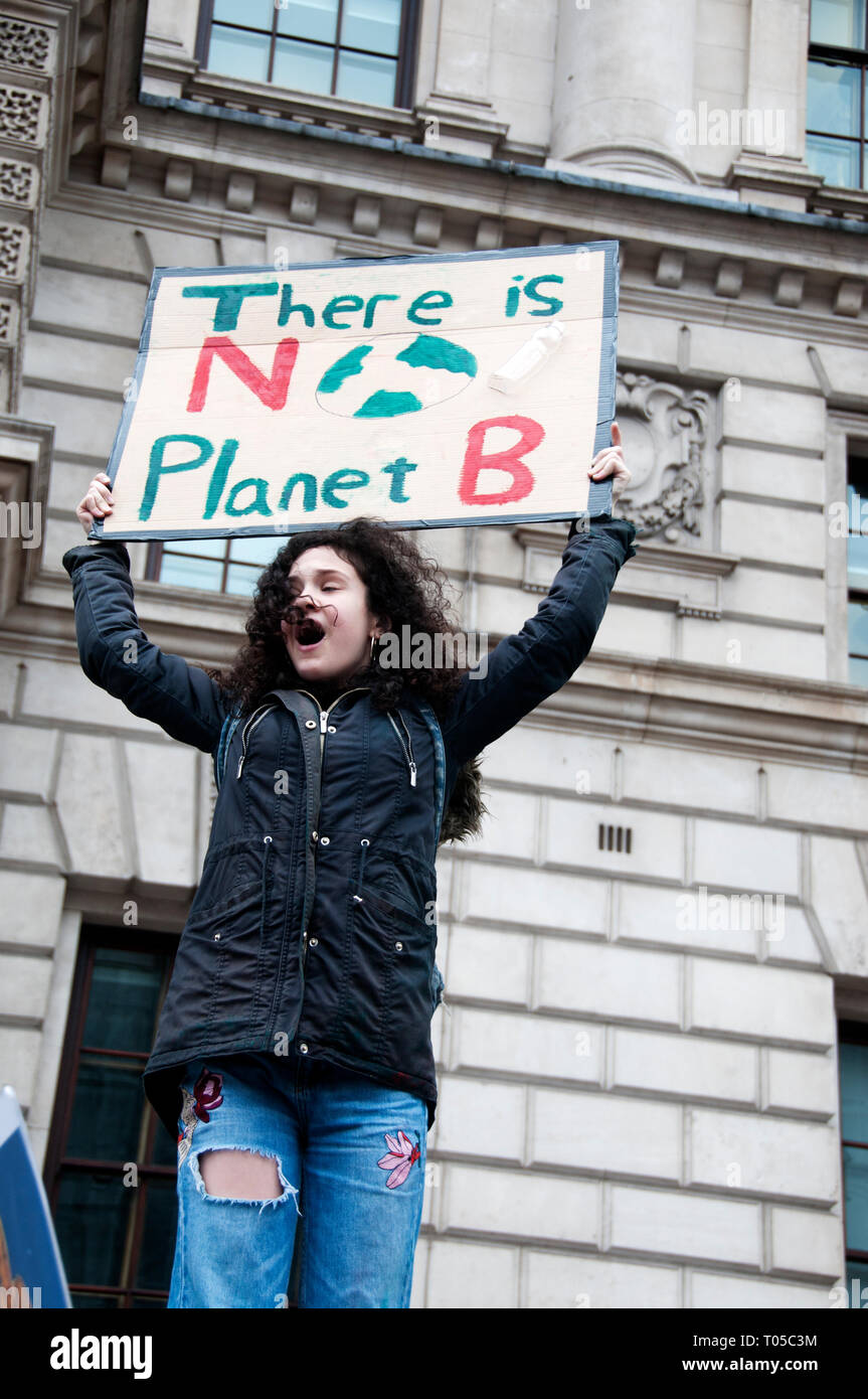 London. School students strike for climate change , part of a global ...