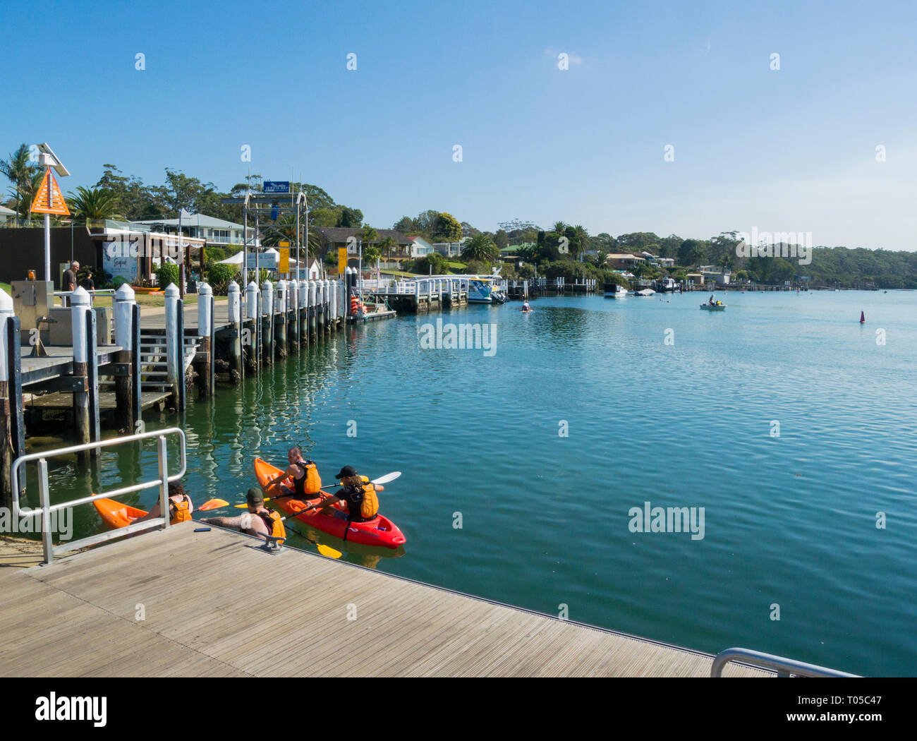 The waterfront at Huskisson, Jervis Bay, New South Wales, Australia ...