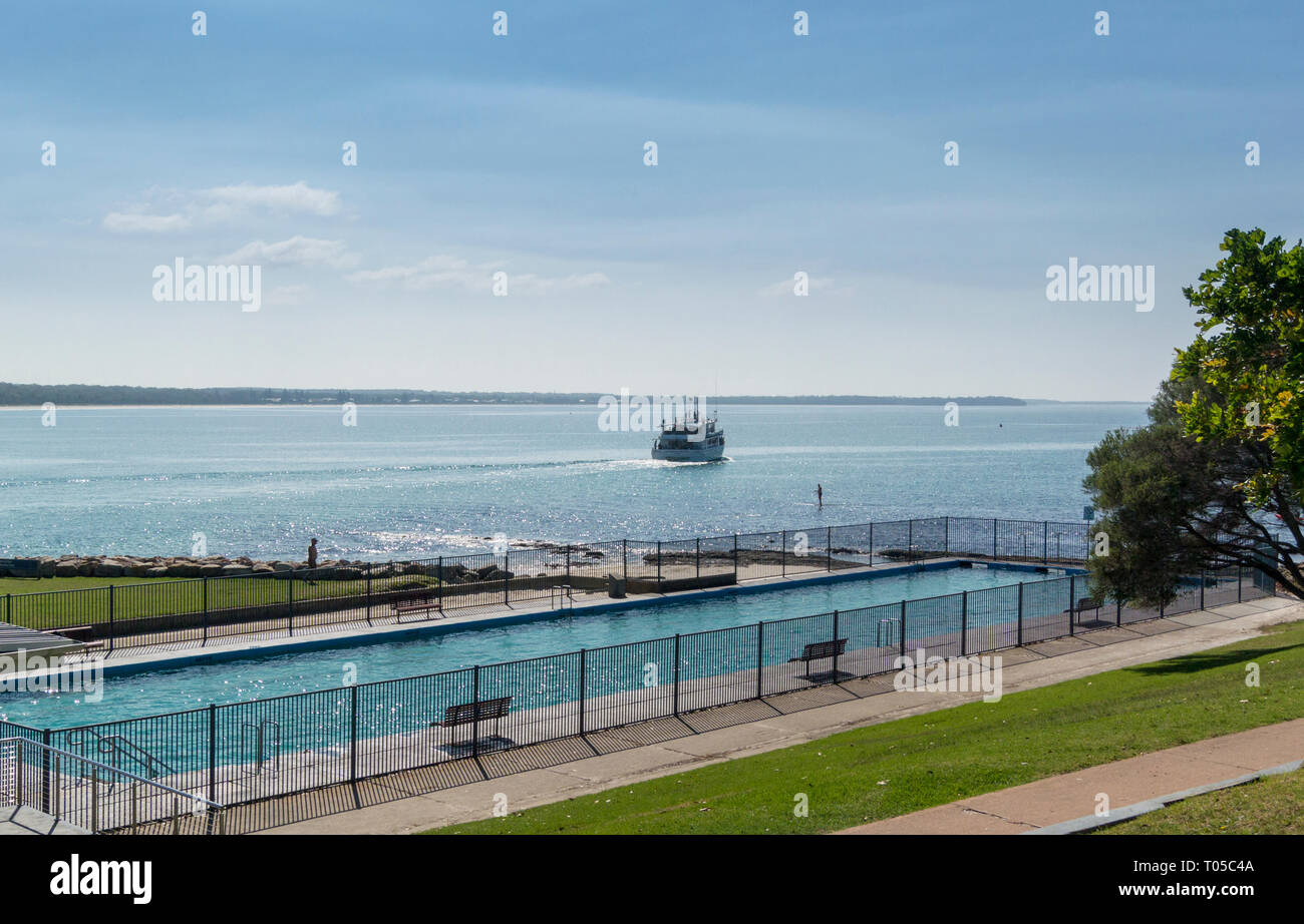 Outdoor swimming pool in Huskisson, New South Wales, Australia Stock ...