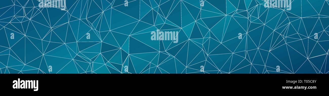 Triangles shapes wide banner tech vector background Stock Vector Image ...