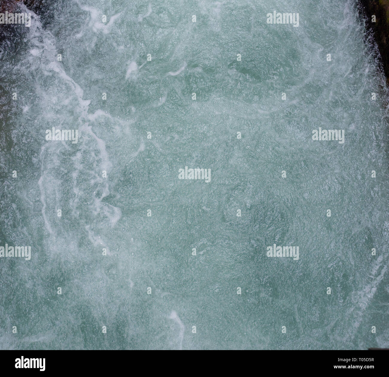 Churning Green Water of Avalanche Creek square background image Stock ...