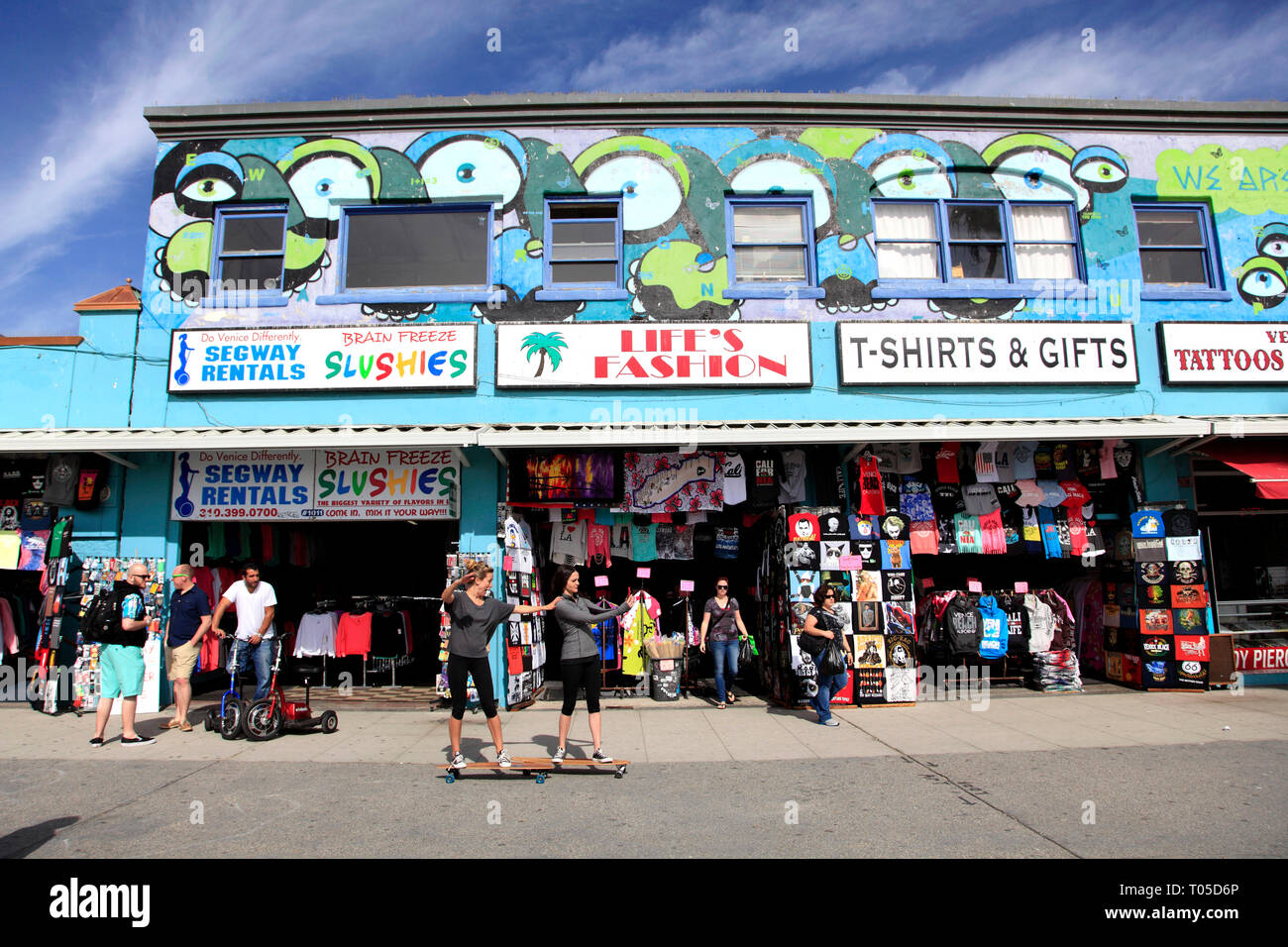 Ocean Front Walk, Venice Beach, Los Angeles, California, USA Stock ...