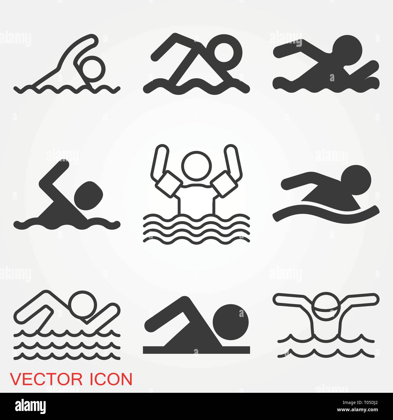 Swimming icon vector sign symbol for design Stock Vector Image & Art ...