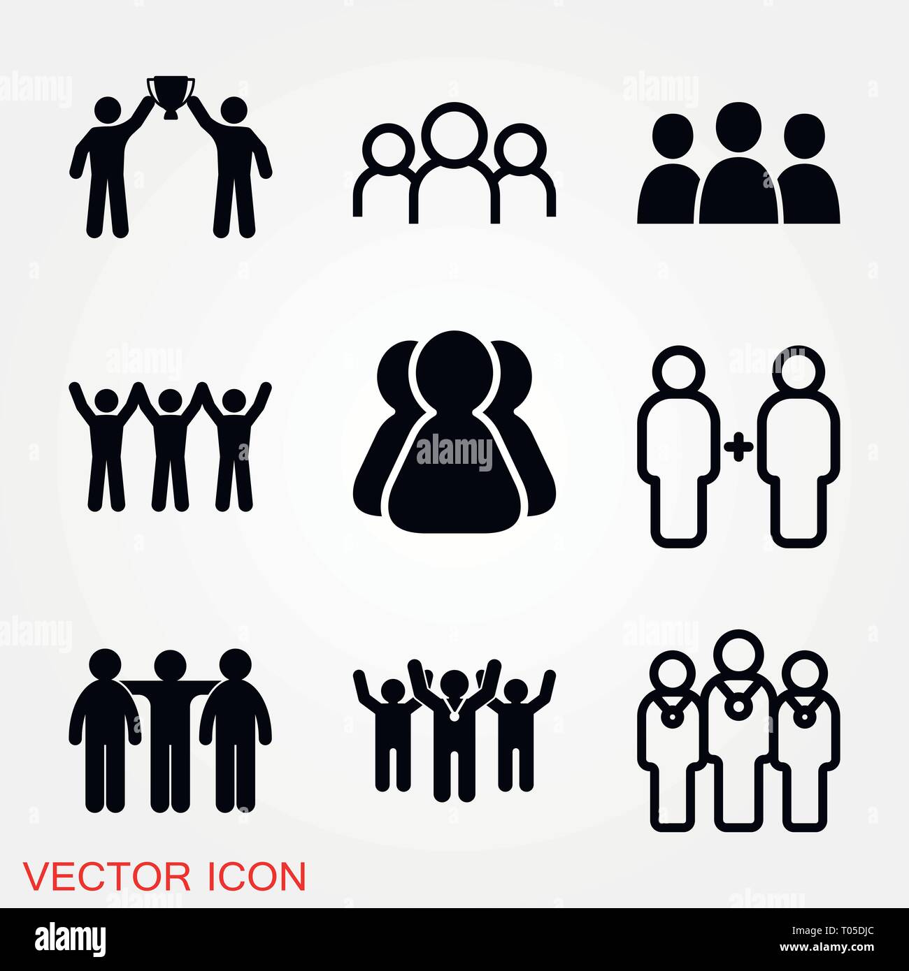 Team icon vector sign symbol for design Stock Vector Image & Art - Alamy