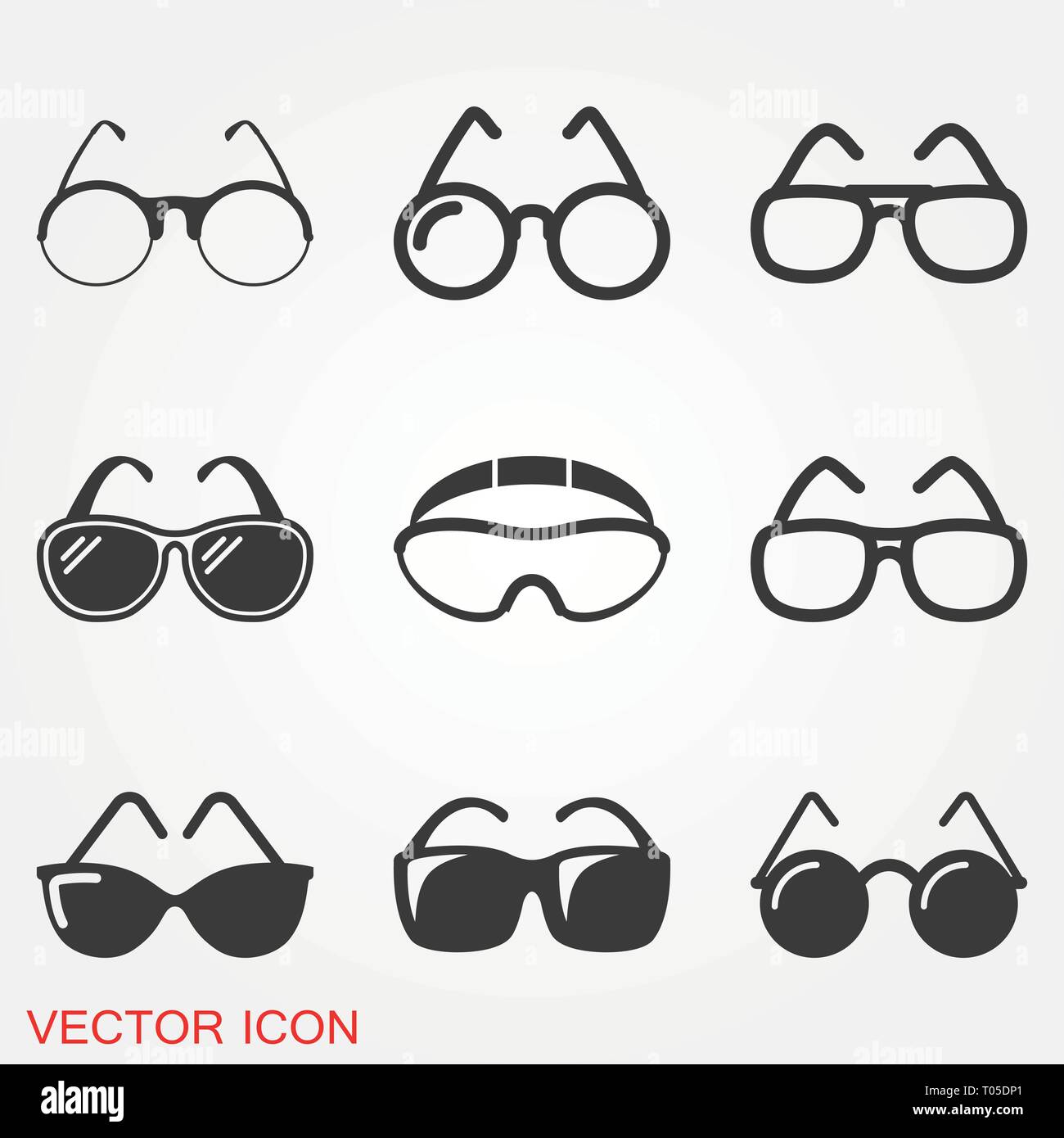 Sunglasses Icon vector sign symbol for design Stock Vector Image & Art ...