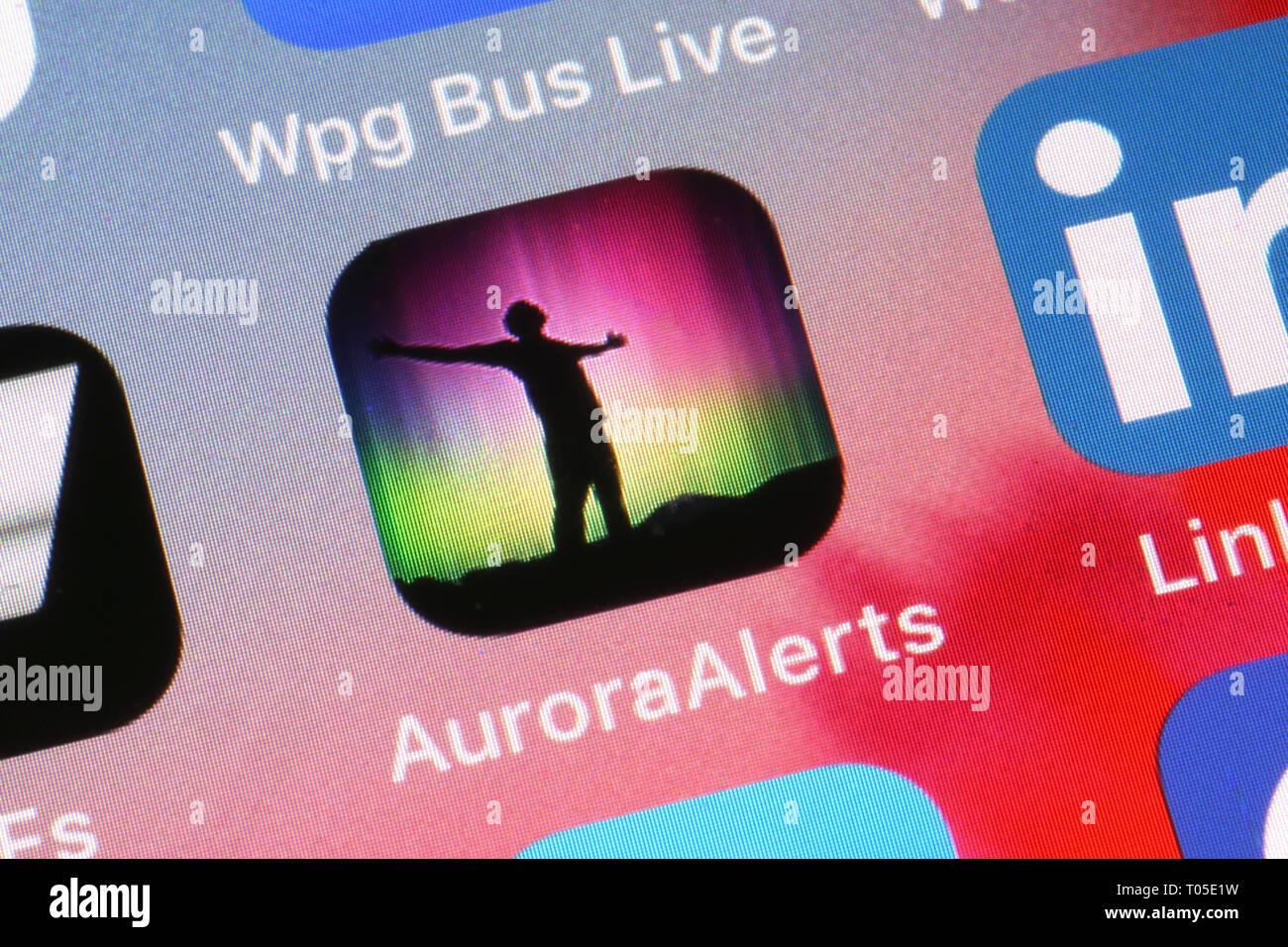 Northern lights app hi-res stock photography and images - Alamy