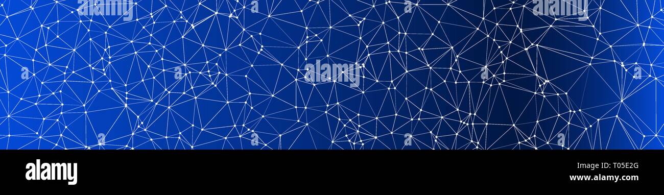 Futuristic communication connections, vector lines connected Stock ...