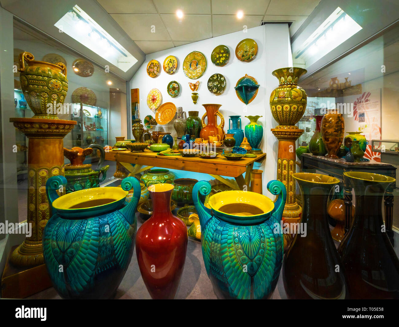 Dorman Museum Middlesbrough display of decorative ceramics made at the ...
