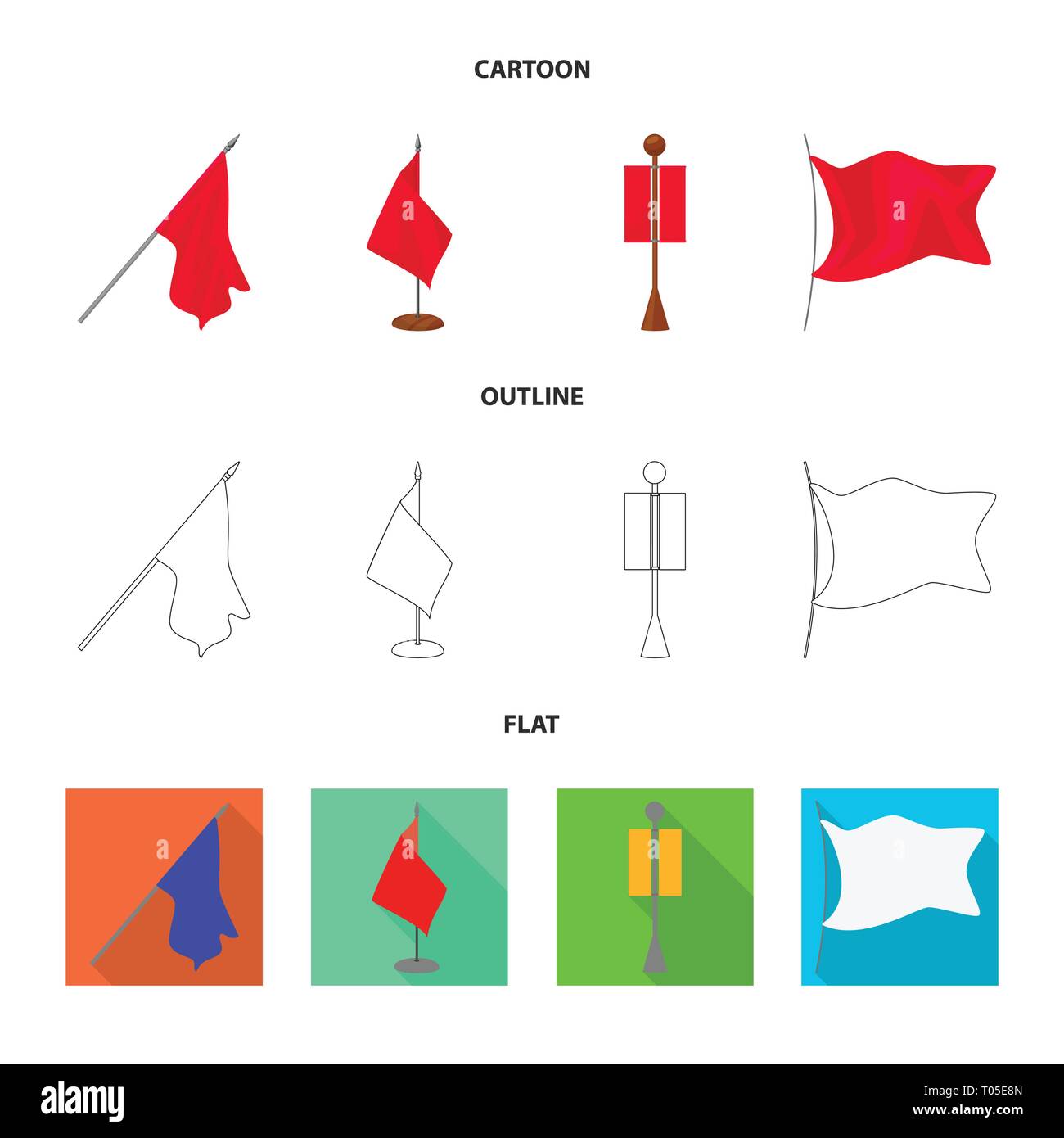 Waving lamp post in Stock Vector Images - Alamy