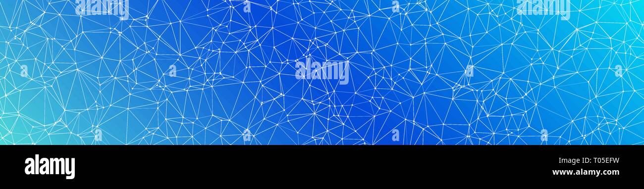 Neural Network Algorithm Graphic Concept Vector Lines And Dots Stock Vector Image And Art Alamy