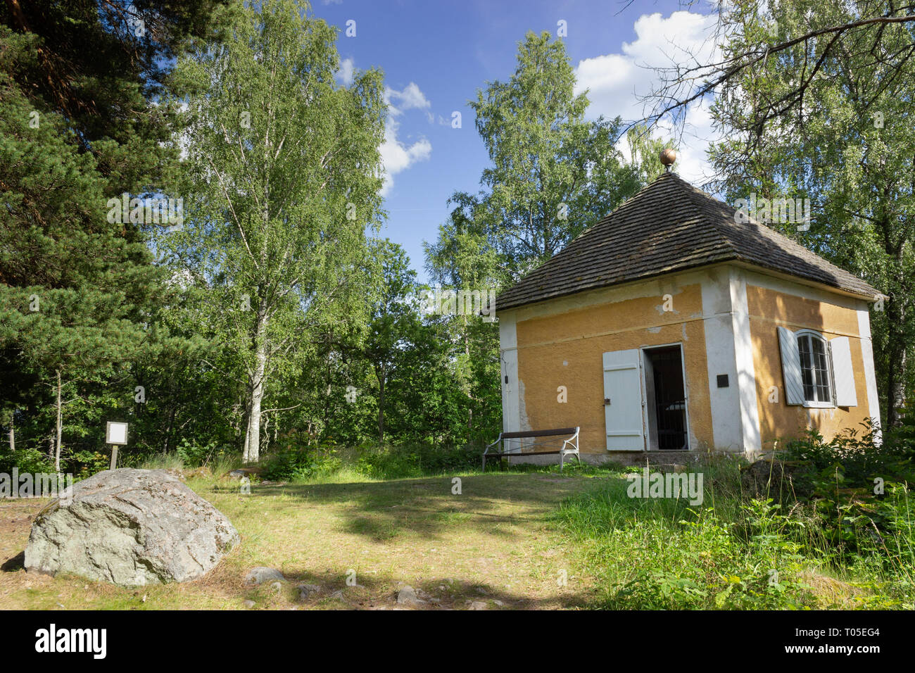 Linnaeus' Natural History Museum. A small stone building built to ...