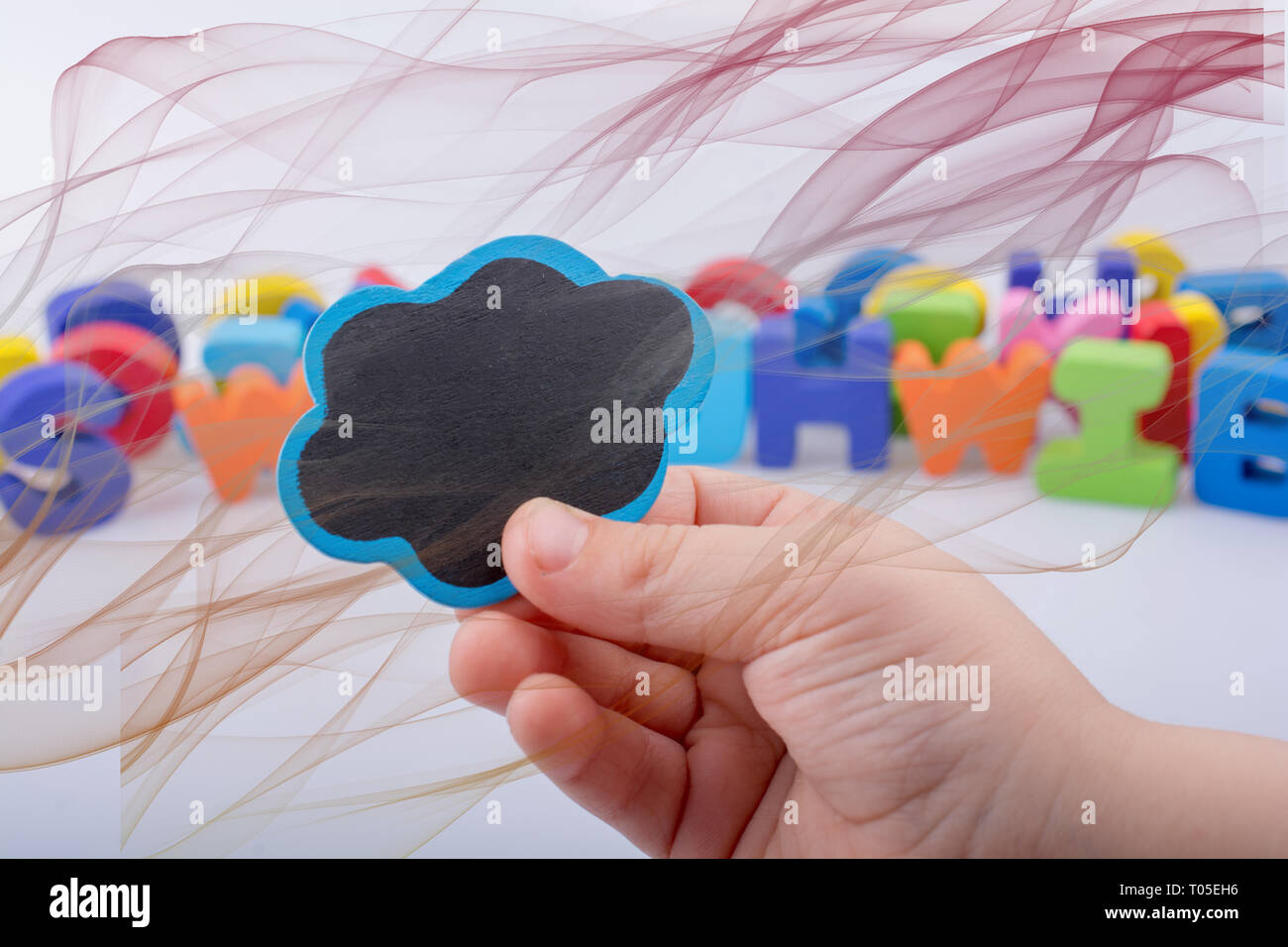 Speech bubble icon in hand as communication concept Stock Photo - Alamy