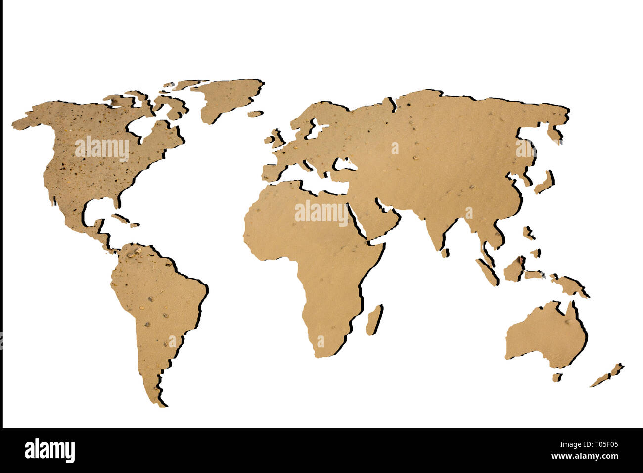 Roughly sketched out world map as global business concepts Stock Photo ...