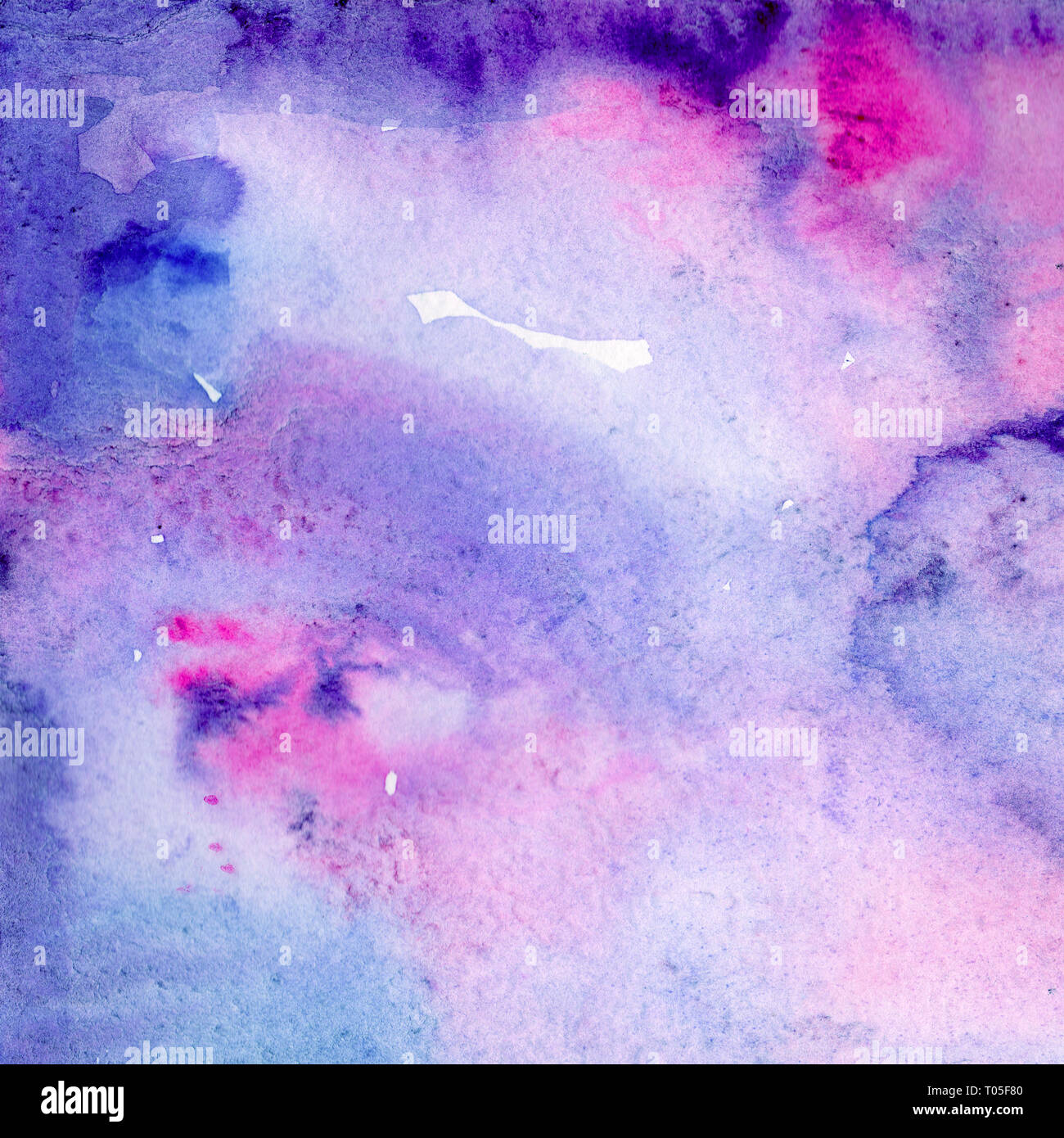 Abstract watercolor paper splash shapes isolated drawing. Illustration ...